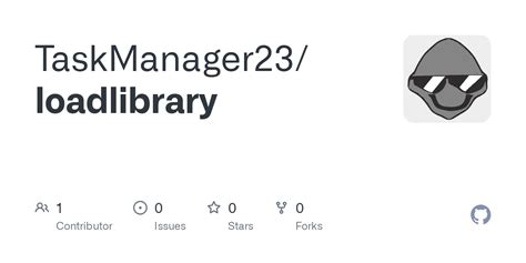 Github Taskmanager Loadlibrary