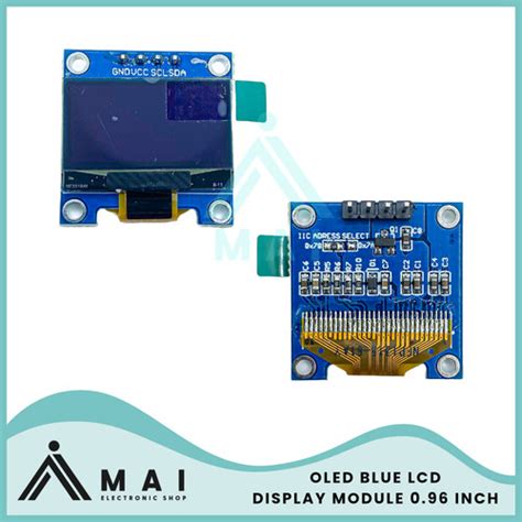 Jual Lcd Oled I2c Display Module Warna Biru Kota Surabaya Maibot