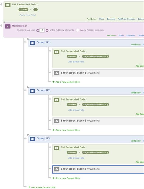 how to display the order of the randomizer to the recipient xm community