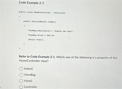 Solved Code Example 2 1public Class Homecontroller