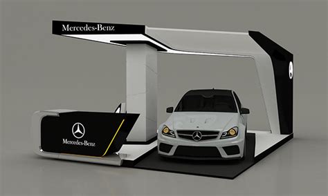 Mercedes Benz New C Class Booth Behance Mercedes Benz New C Class Booth Behance