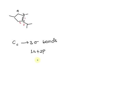 Solved Answer The Questions In The Table About Each Labeled Atom In The Molecule Below Atom