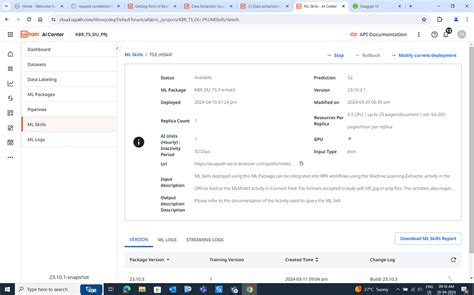 Getting Error Of Request Correlationid Ai Center Uipath Community Forum