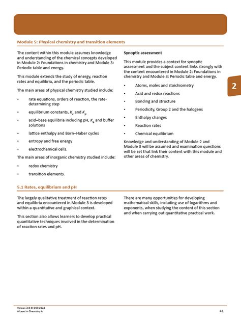 Specification Accredited A Level Gce Chemistry A H432 Pages Pdf