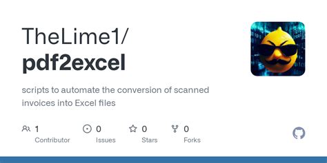 GitHub TheLime Pdf Excel Scripts To Automate The Conversion Of Scanned Invoices Into Excel Files