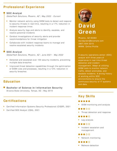 25 Cybersecurity Resume Examples And Templates For 2025