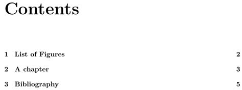Table Of Contents How To Get Listoffigures And Listoftable Numbered