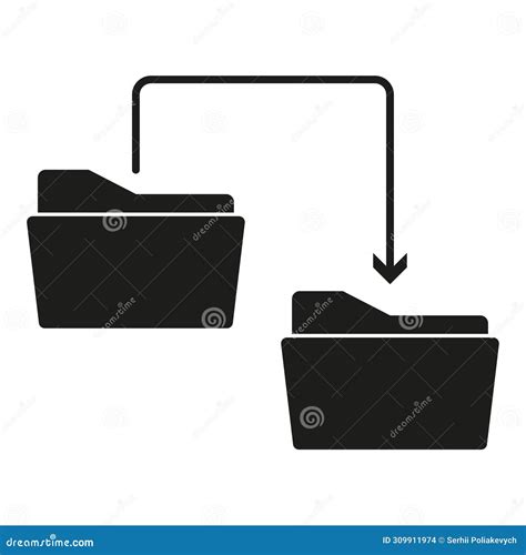 File Transfer Icon Folder Document Move Data Management System