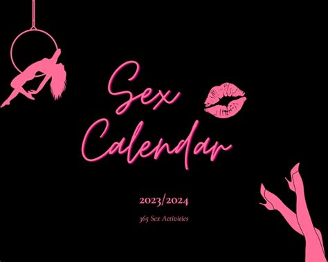 Kinky Sex Calendar Printable Calendar For Adults Sex Activities Etsy