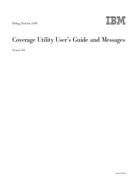Debug Tool V101 Coverage Utility Users Guide And Messages Pdf Assembly Language Debugging