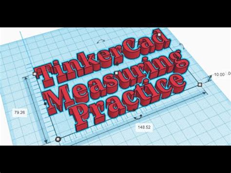 Tinkercad Measuring Practice YouTube