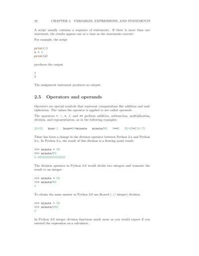 22 Chapter 2 Variables