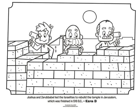 Temple In Jerusalem Coloring Page