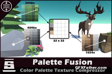 unity asset palette fusion texture color palette optimizer