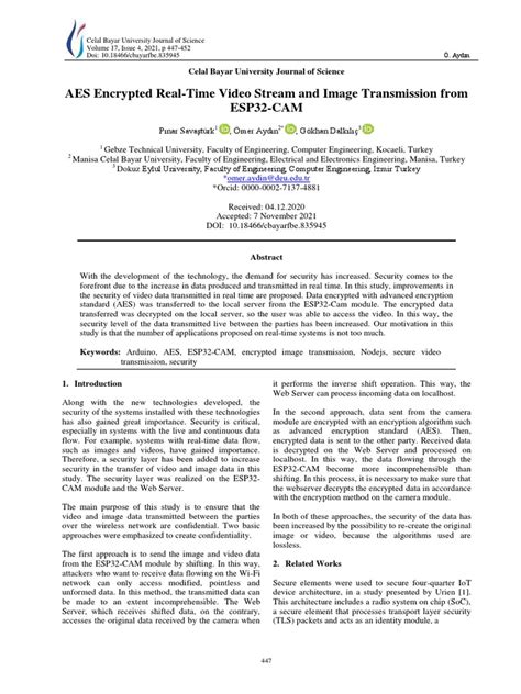 aes encrypted real time video stream and pdf world wide web
