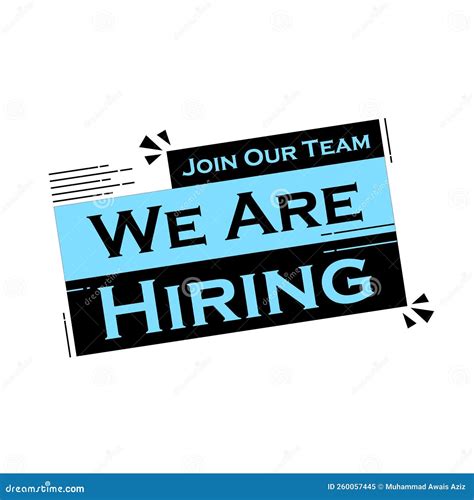We Are Hiring Vector Illustration Hiring Template Stock Vector Illustration Of Banner