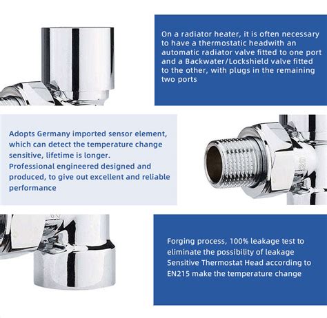 R12 Angle Lockshield Radiator Valvebackwaterlockshield Valve