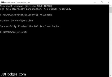 Flush DNS Cache In Windows Solved J D Hodges