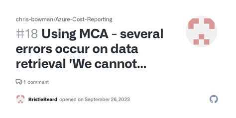 Using Mca Several Errors Occur On Data Retrieval We Cannot Convert The Value Null To Type