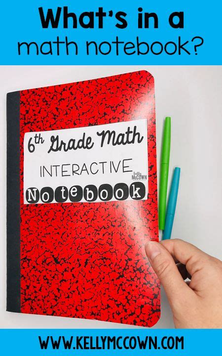 Interactive Math Notebooks 6th Grade Interactive Math Notebooks Middle School Middle School