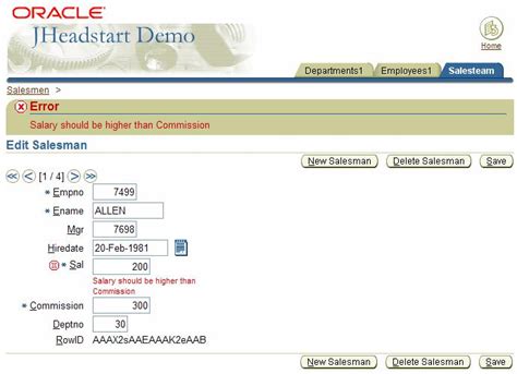 Implementing Data Validation In Adf Uix Application Conclusion Amis Technology Blog
