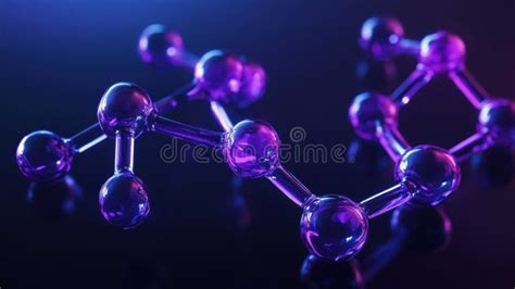 Abstract 3d Representation Of Botulinum Toxin Molecules Illustrating