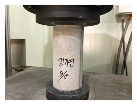 Uniaxial Compression Testing Of A Concrete Specimen A Test Setup And Download Scientific