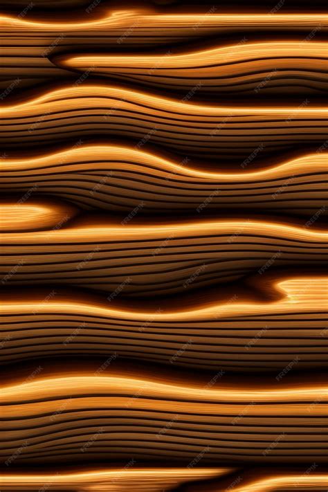 Premium Ai Image Wood Wavy Cladding Background