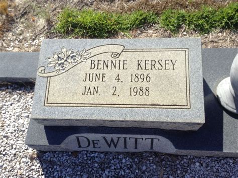 Mrs Bennie Lou Kersey Holland Dewitt 1896 1988 Find A Grave Memorial