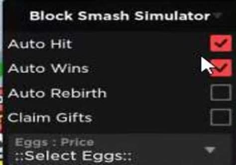 Block Smash Simulator Script AutoHit AutoWins AutoRebirth Roblox Scripter