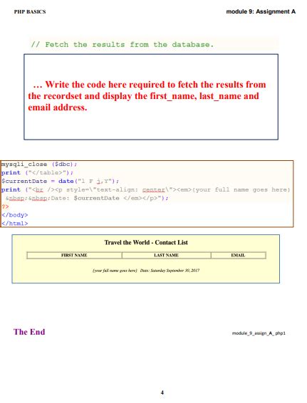 Task Create A DISPLAY TABLE Script CREATE A Chegg