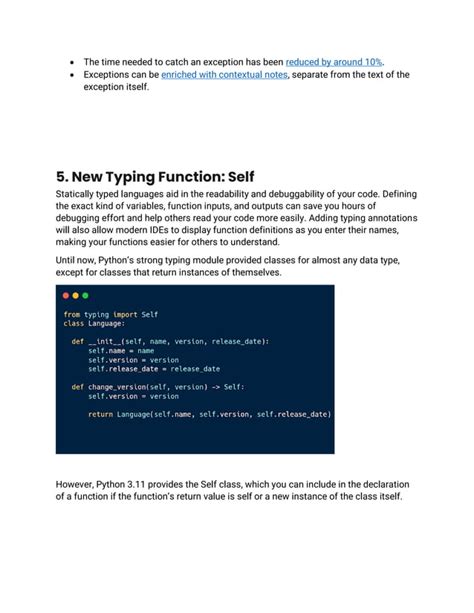 Whats New In Python 3 11 And Python 3 11 3 Pdf