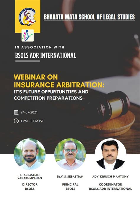 Webinar On Insurance Arbitration Bsols