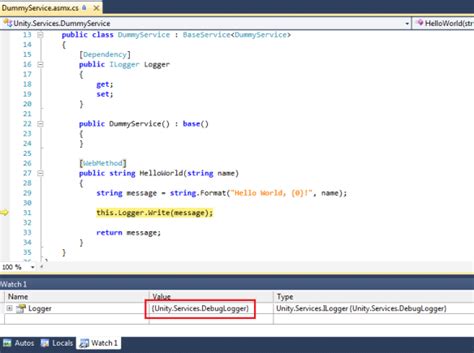 ASP NET Web Services Dependency Injection Using Unity CodeProject