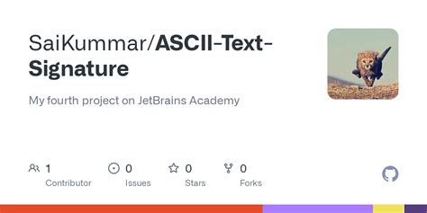 Github Saikummarascii Text Signature My Fourth Project On Jetbrains