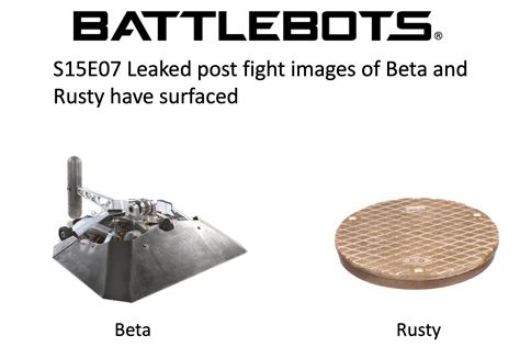 Leaked Aftermath Of Upcoming Beta Rusty Fight R Battlebots