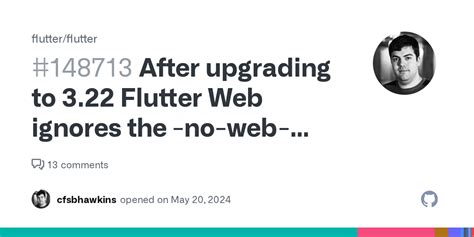 After Upgrading To 322 Flutter Web Ignores The No Web Resources Cdn