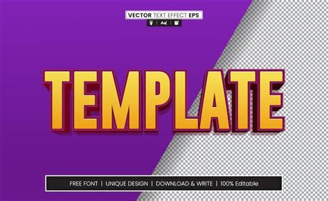 Premium Vector Template 3d Text Effect Fully Editable Premium Vector Template 3d Text Effect Fully Editable