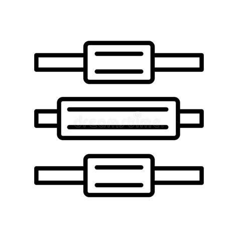 Vertical Alignment Icon Vector Sign And Symbol Isolated On White Stock Vector Illustration Of