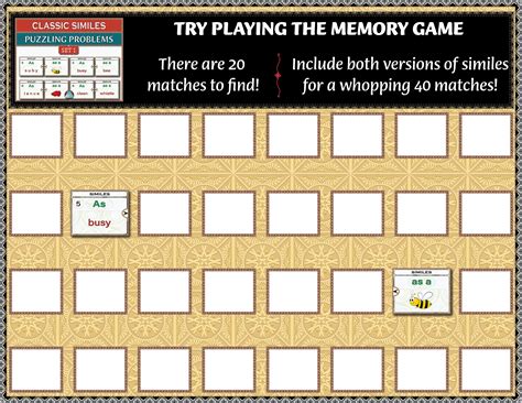 Classic Similes Puzzling Problems Set 1 Australian Teachers Marketplace