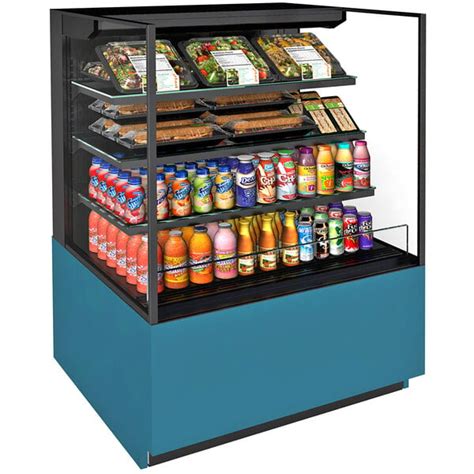 Structural Concepts NR RSSV Reveal Refrigerated Self Service Display Case With Three Shelves