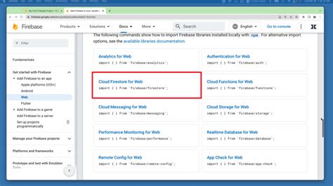 Add Firebase SDK Via NPM JavaScript