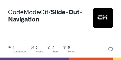 GitHub CodeModeGit Slide Out Navigation
