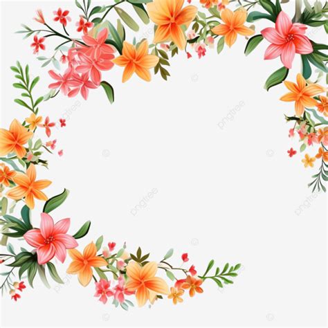 Png의 꽃 테두리 패턴 무늬 민족 잎 Png 일러스트 및 이미지 에 대한 무료 다운로드 Pngtree