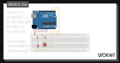 Botão Wokwi Esp32 Stm32 Arduino Simulator