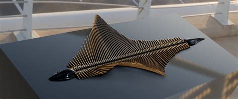 Kinetic Parametric Stingray Sculpture Etsy