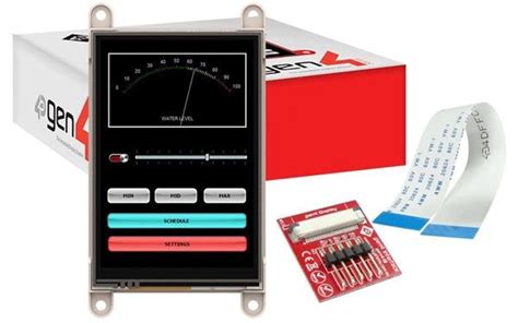 3 5 gen4 lcd pack for arduino with gen4 ulcd 35dt arduino adaptor
