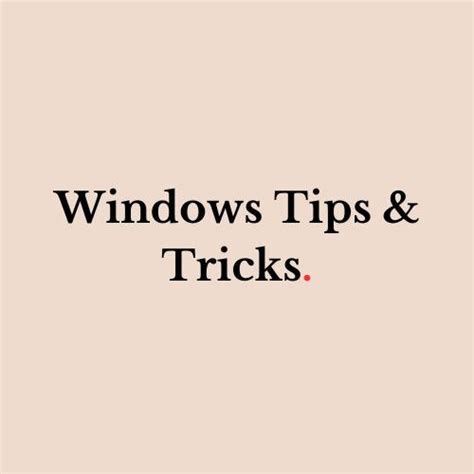 Windows Resource Blogwindows Tips And Tricks Windows Resource Blog