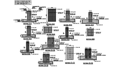Power House Foundation Of Indtut Has Given In This 2d Autocad Dwg Drawing File Download The 2d
