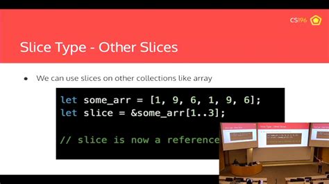 Rust Strings Slicing Structs Cs196 Sp20 Youtube